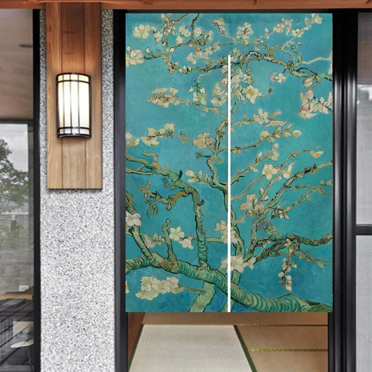 Japanese-Noren-Flower-Doorway-Curtain-Tapestry-Kitchen-Bathroom-Decor ...