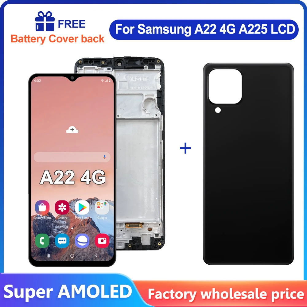 Amoled super para samsung galaxy a22 4g a225 SM-A225F SM-A225F/ds lcd ...