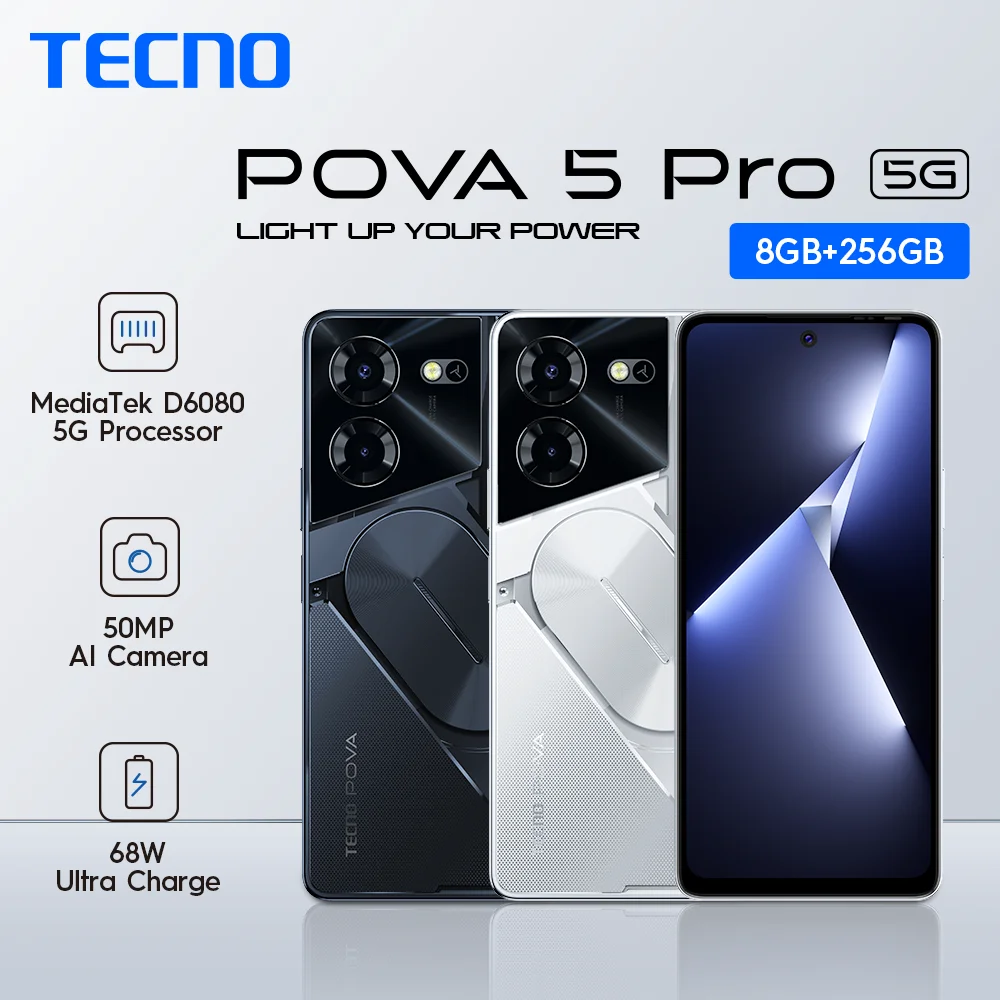 TECNO-tel-fono-inteligente-Pova-5-Pro-5G-SmartPhone-con-8GB-256GB ...