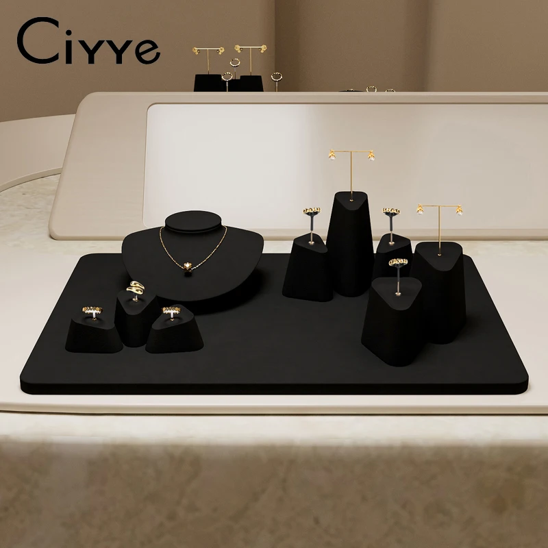 Ciyye-Triangle-Black-Jewelry-Display-Props-for-High-End-Ring-Necklace ...