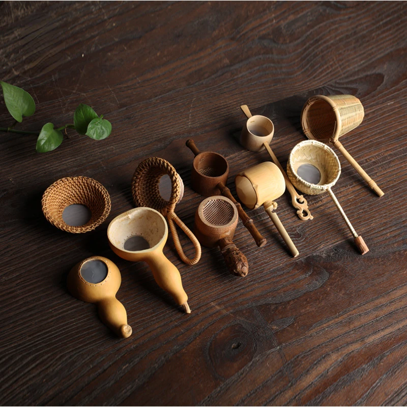 Japanese Tea Ceremony Bamboo Tea Strainer Bamboo Root Strainer Spoon ...