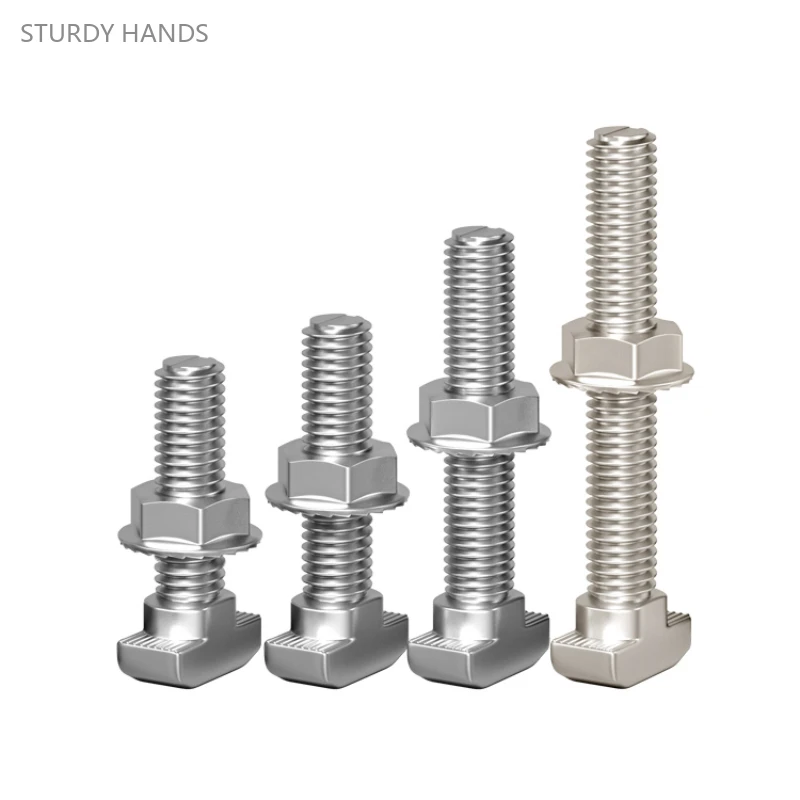 10PCS-304-stainless-steel-European-standard-T-shaped-screw-40-type ...