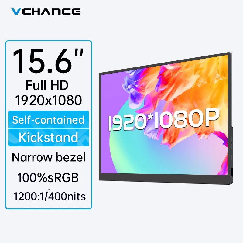 VCHANCE-15-6-Inch-Full-HD-Portable-Monitor-1080p-HDR-Hidden-Stand ...