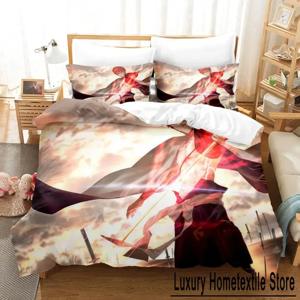 Anime-Fate-EXTRA-Saber-Nero-Bedding-Set-Boys-Girls-Twin-Queen-Size ...