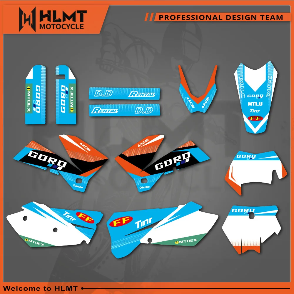 HLMT-New-Team-Graphics-Decal-Sticker-for-KTM-525-450-400-300-250-200 ...