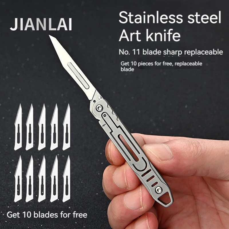 New-Stainless-Steel-Folding-Surgical-Knife-Medical-Folding-Knife-EDC ...
