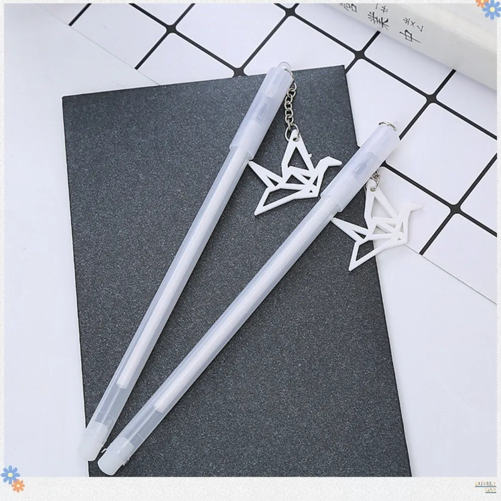 24 Pcs Thousand Paper Cranes Pendant Neutral Pens Set Origami Charms ...