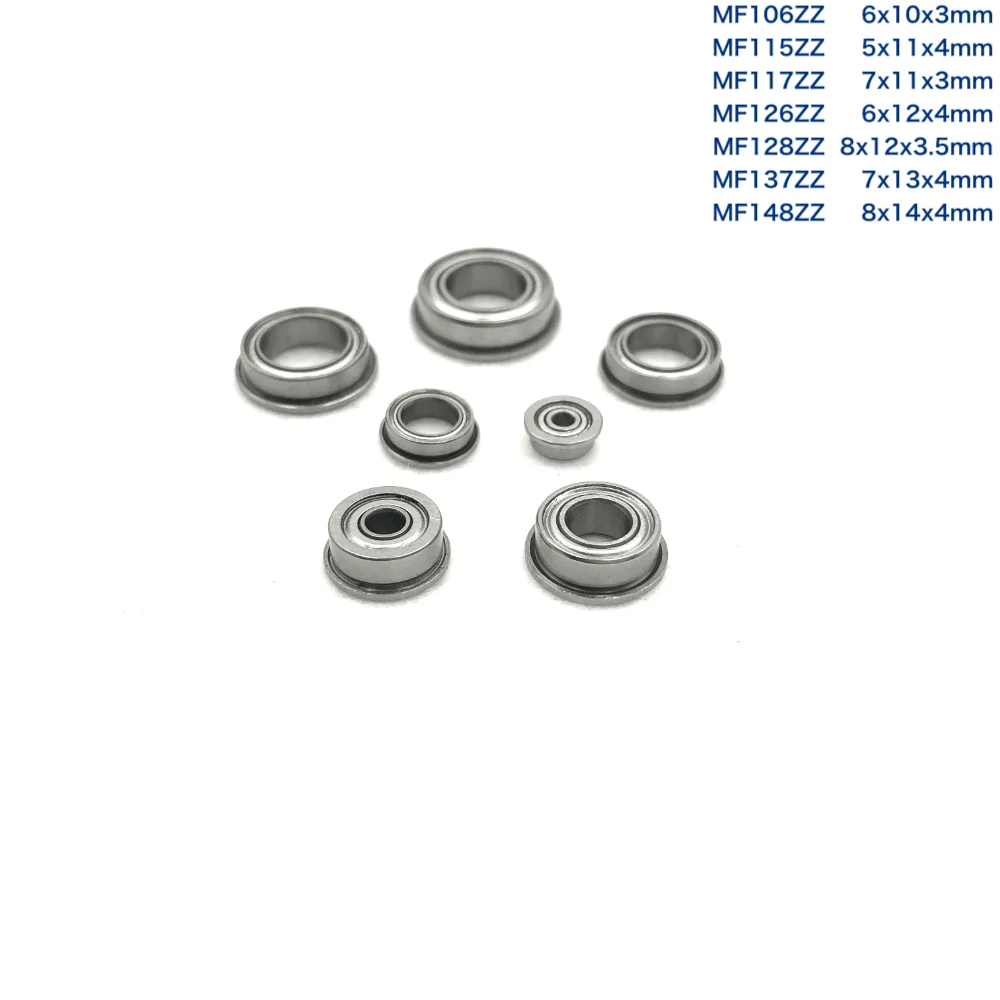 10 pçs/lote MF106ZZ , MF115ZZ , MF117ZZ , MF126ZZ , MF128ZZ , MF137ZZ ...