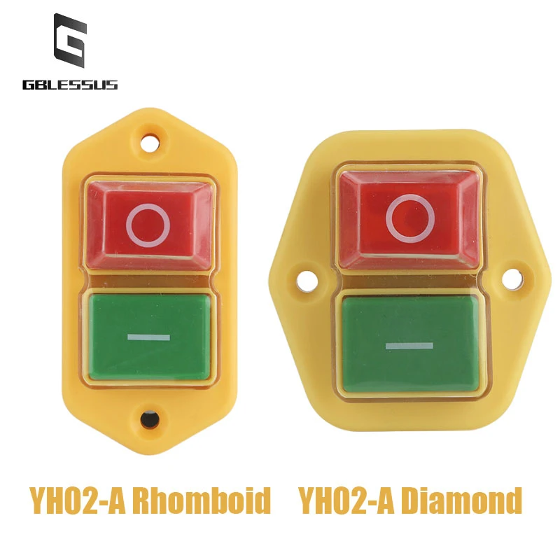 YH02 A Diamond/Rhomboid AC220V Electromagnetic Start Button Machine ...