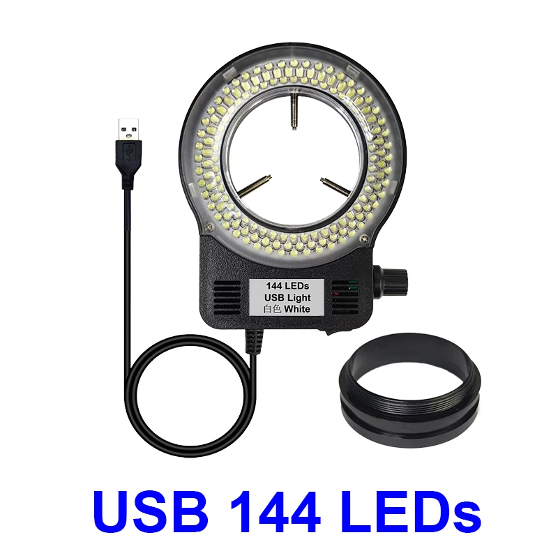 Led Microscope Microscope 144 Leds | Microscope Camera Ring Light Usb ...