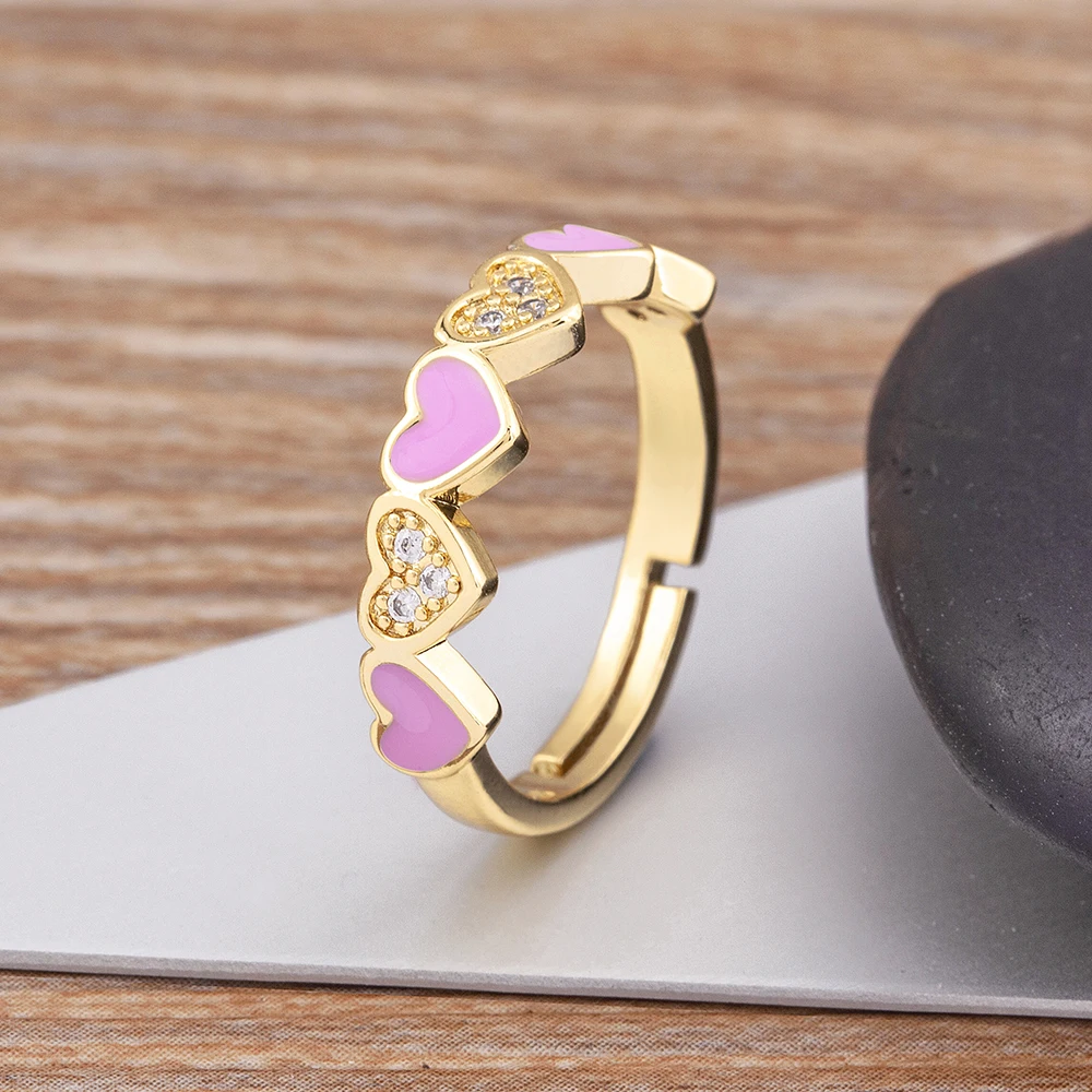 New-Sweet-Cute-Drip-Oil-Creative-Cartoon-Rings-Women-Girls-Fashion ...