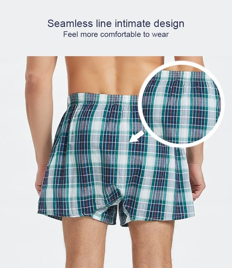 Boxer-shorty,Hommes boxeurs sous-vêtements Shorts décontracté coton ...