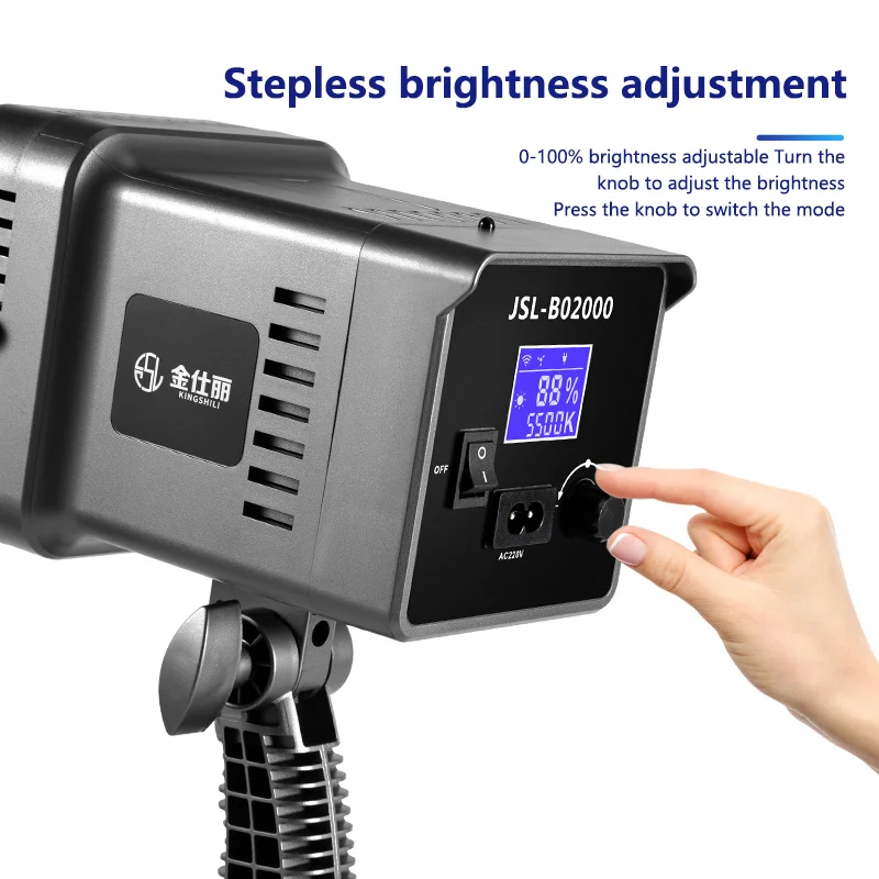 JSL-LED Iluminação de fotografia para câmera e vídeo, holofote bi-color ...