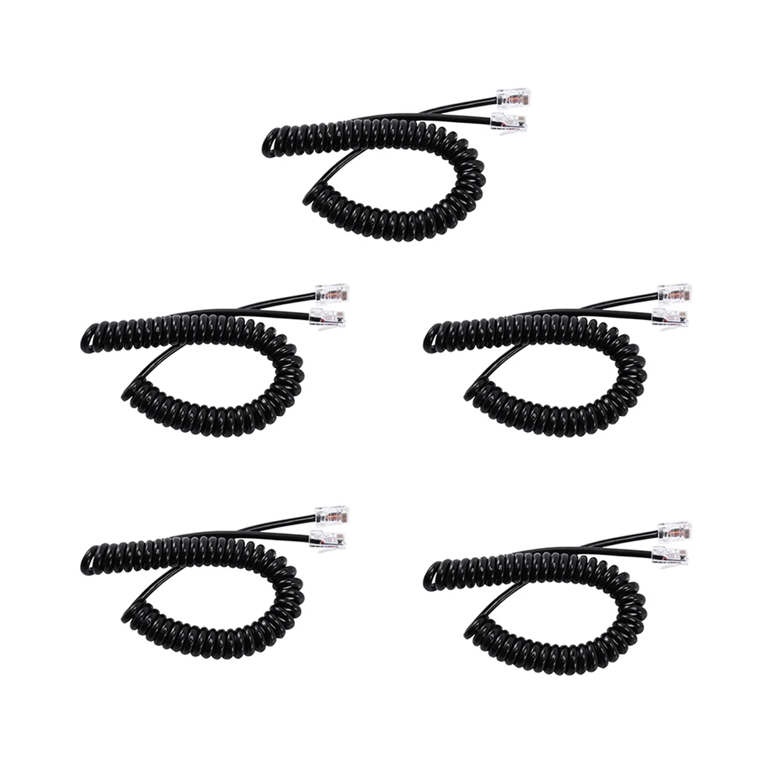 5Pc 8Pin Microphone Cable Cord for Icom Mobile Radio Speaker Mic HM 98 ...