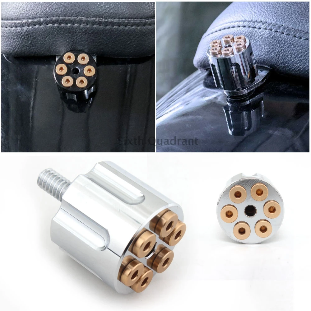 3 Color Motorcycle Rear Fender Seat Bolt Screw Nut Tab Cover For Harley ...