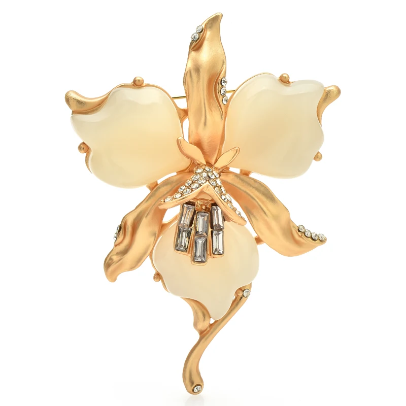 Wuli-baby-Resin-Orchid-Flower-Brooches-For-Women-Unisex-3-color ...