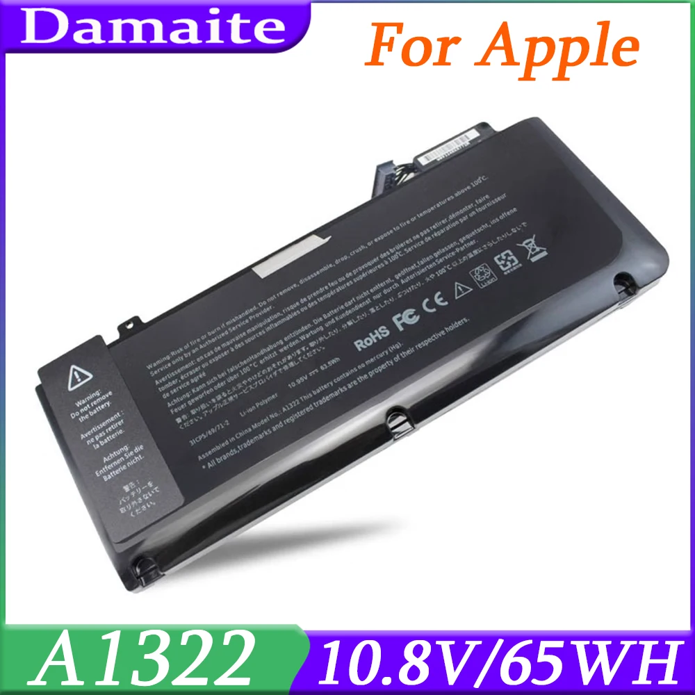 A1322 A1278 Battery For Apple MacBook Pro 13" 2009 2010 2011 2012 ...
