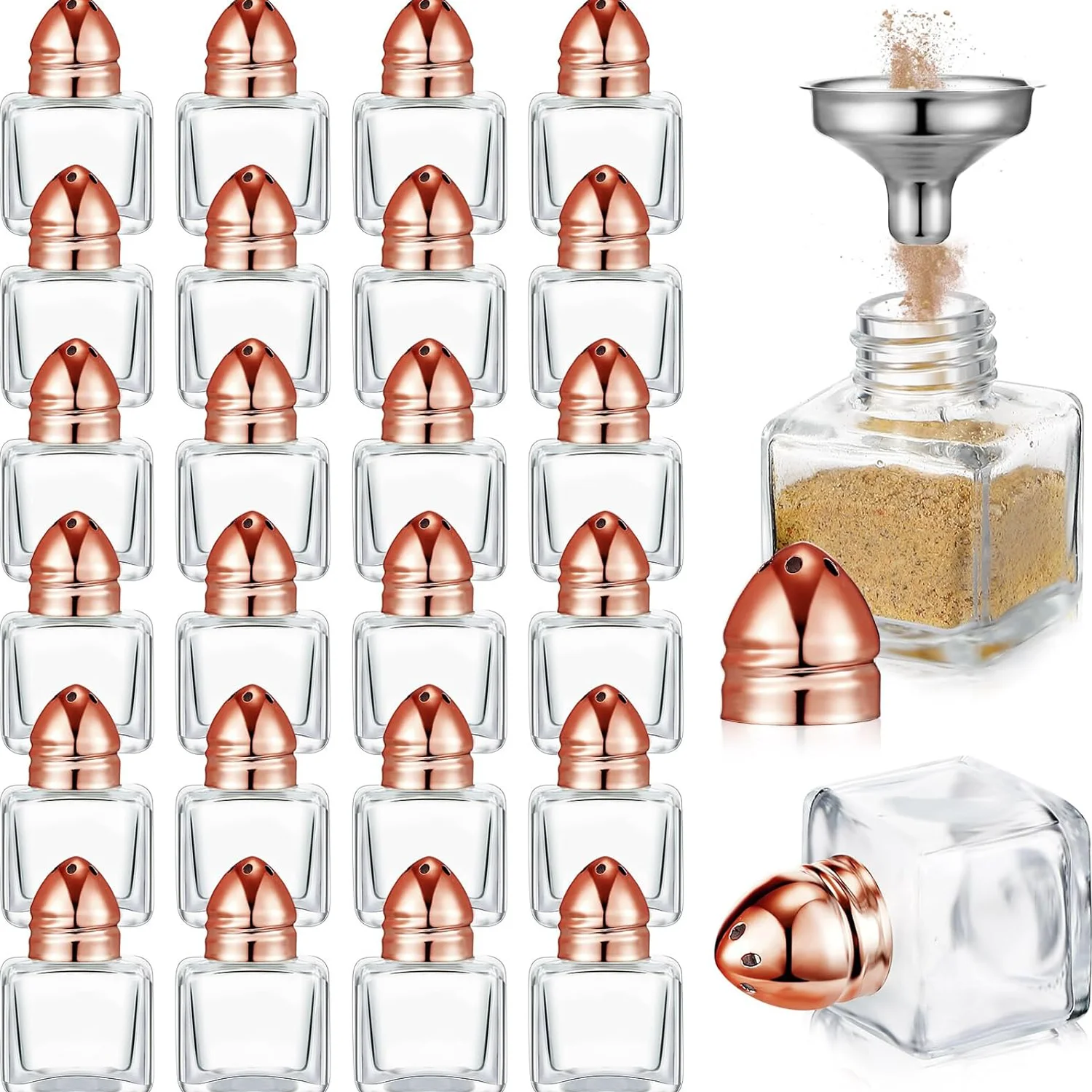 Cube-Shape-Salt-and-Pepper-Shakers-Mini-Glass-Seasoning-Jars-Spice-Salt ...