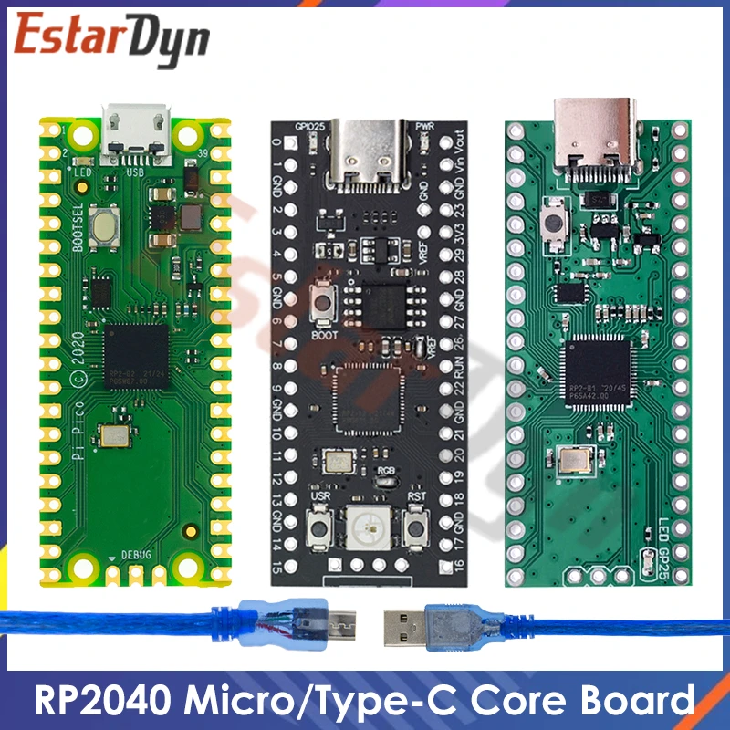 Raspberry Pi Pico Board Rp2040 Dual-core 264kb Arm Low-power Microcomputers High-performance ...