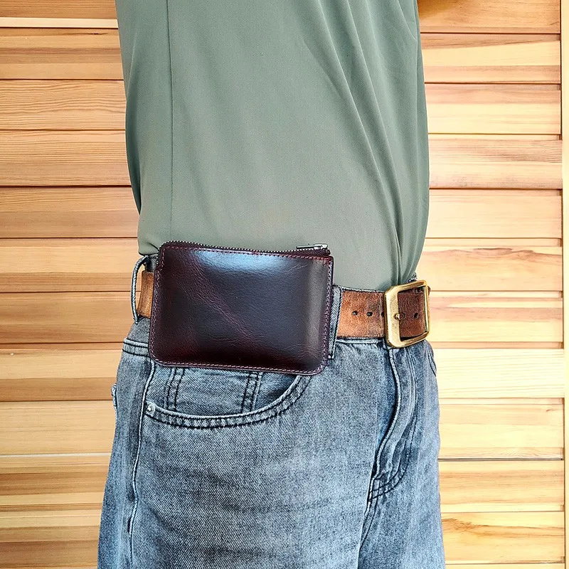 Small Waist Bag Leather Pouch | Leather Waist Bag Wallet | Mini Belt ...