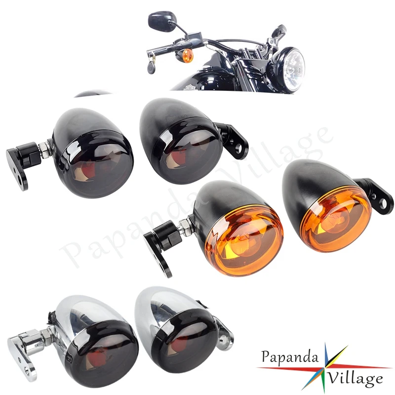 Motorcycle-Turn-Signal-Light-Bracket-Relocation-Mount-For-Harley-Dyna ...