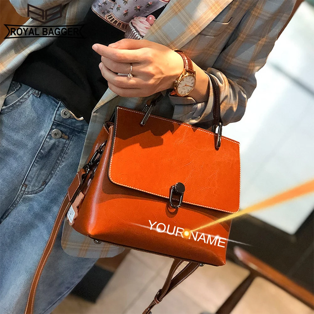 Royal-Bagger-Bolsas-para-As-Mulheres-Genu-nas-Couro-De-Vaca-Moda-Shell ...