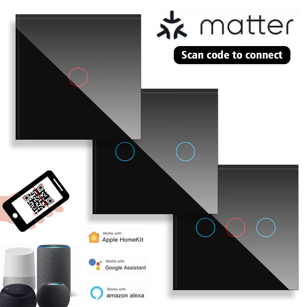 Matter-No-APP-smart-switch-Alexa-Google-required-Intelligent-Control ...