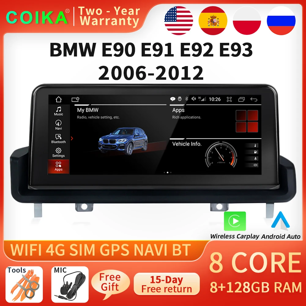 10-25-Idrive-WIFI-SIM-Carplay-Car-GPS-Navi-Radio-For-BMW-E90-E91-E92 ...