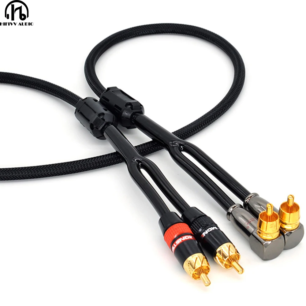 HIFI-Fine-Sound-Monster-RCA-Cable-Audio-Amplifiers-CD-Player-Signal ...