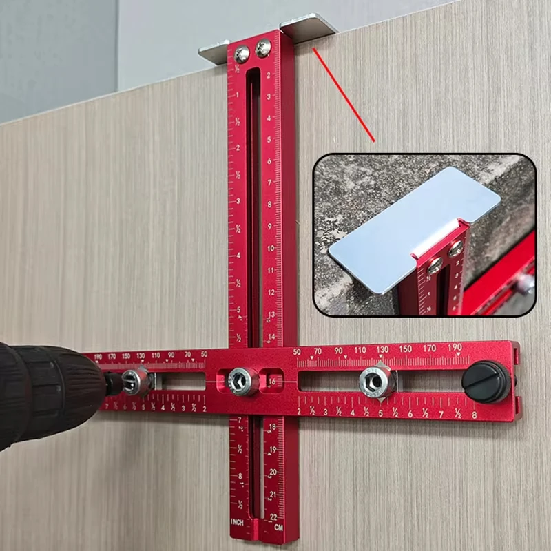 Handle Punching Locator Woodworking Newly Upgraded Adjustable Cabinet ...