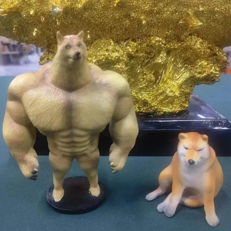 Cheems-Dog-Resin-Ornament-Cute-Animal-muscle-Cheems-Figurine-Shiba-Inu ...