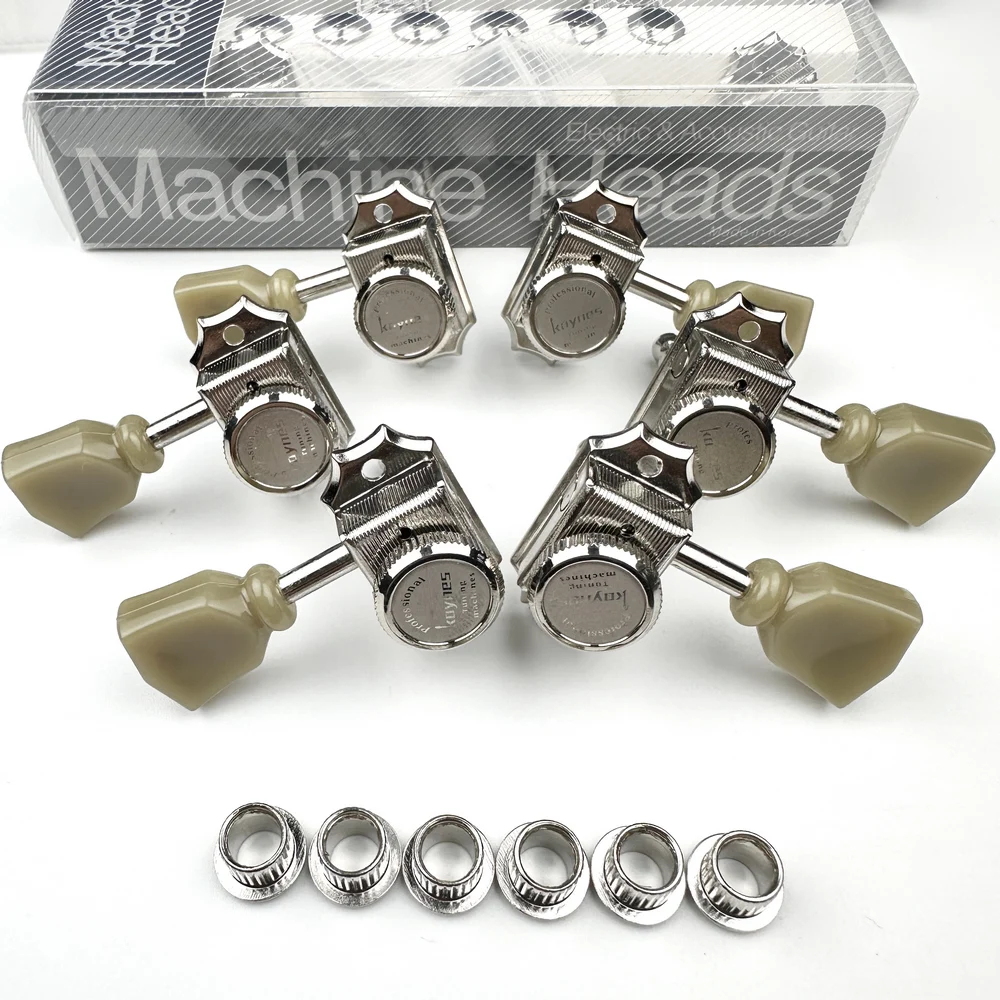 1-Set-3R3L-Vintage-Deluxe-Locking-Electric-Guitar-Machine-Heads-Tuners ...