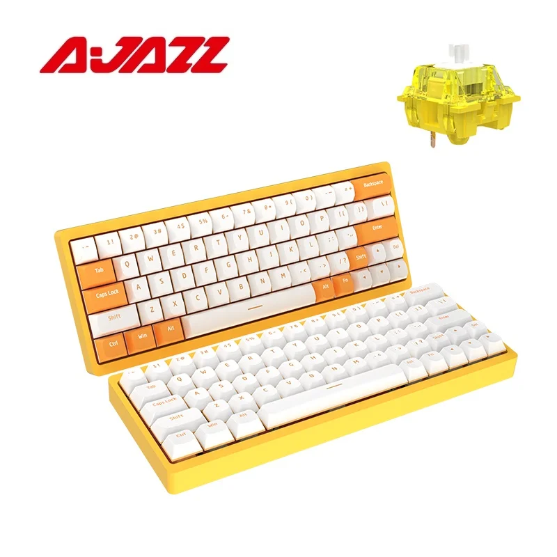 AJAZZ-AC064-Hot-Swappable-CNC-Process-Mechanical-Keyboard-with-Banana ...