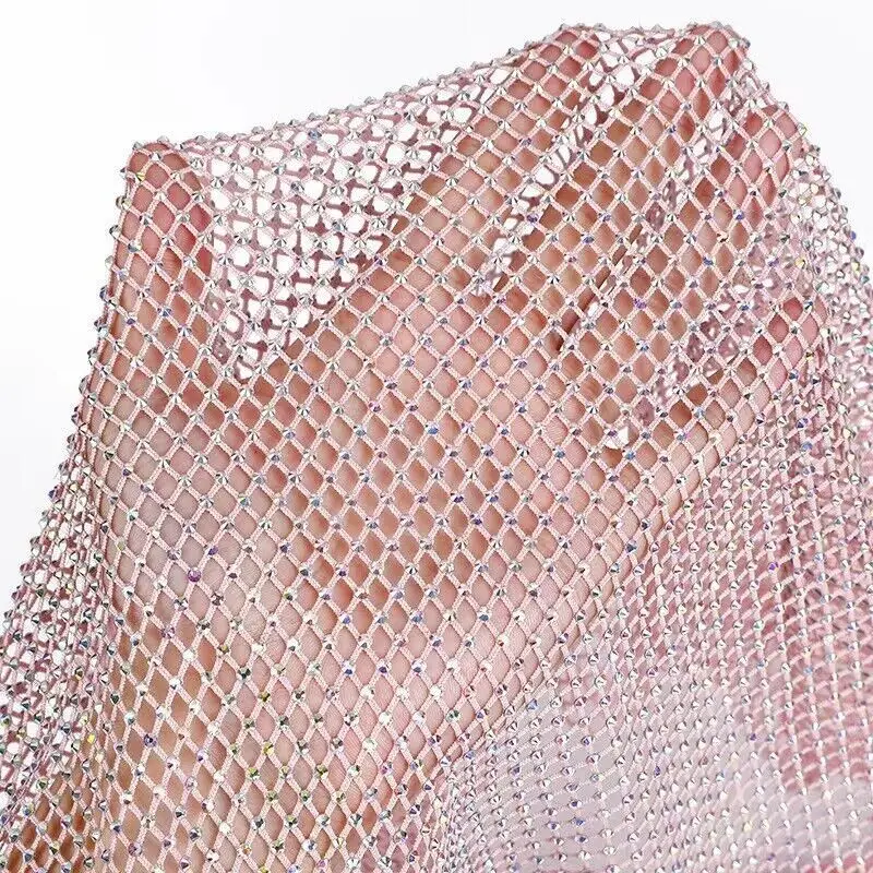 Tela-de-malla-con-diamantes-de-imitaci-n-brillantes-50x120cm-tela-de ...