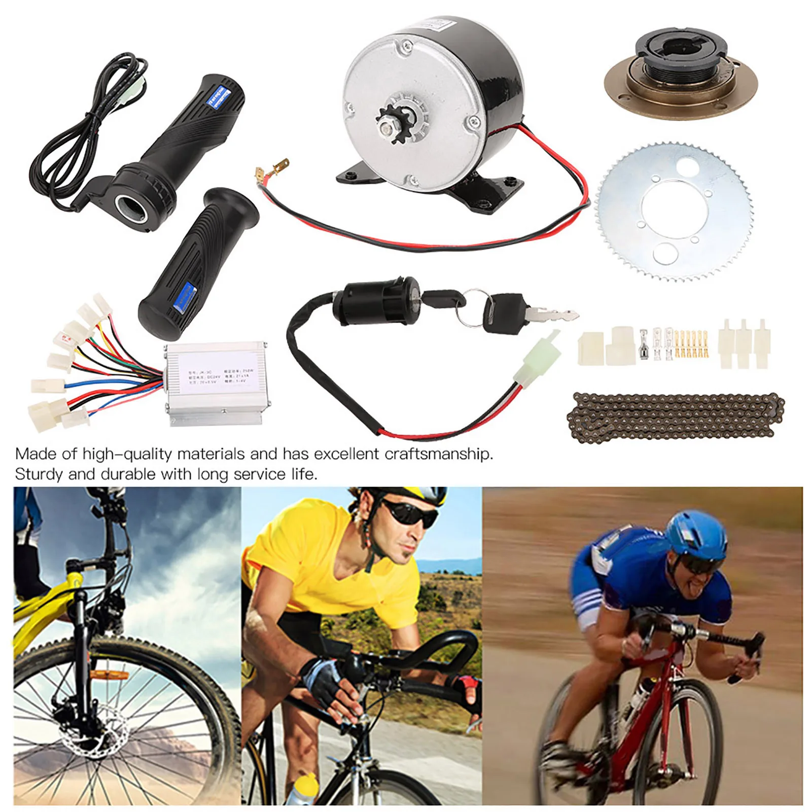 Set-250W-24V-Brush-Motor-Set-Bike-Conversion-High-Speed-Kit-Accessory ...