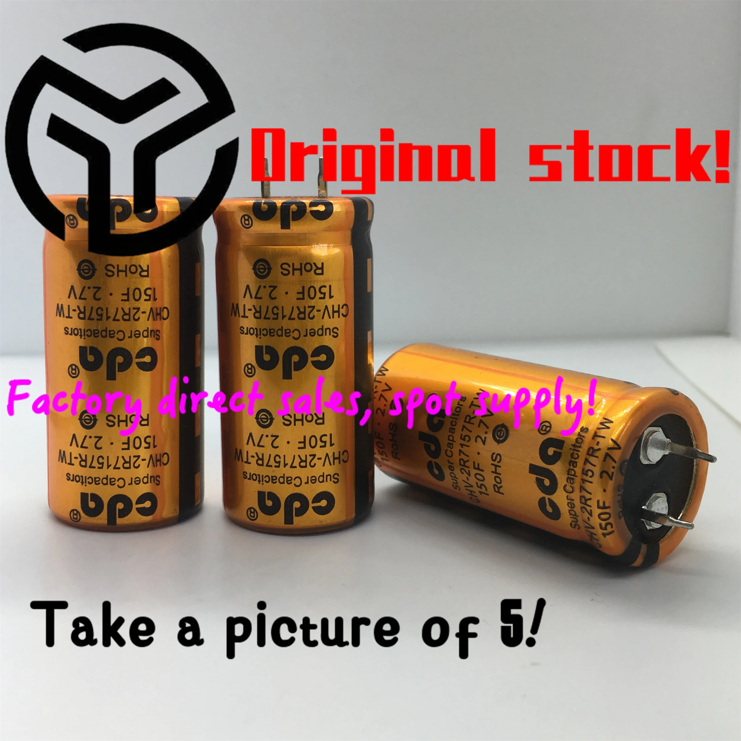 10PCS-New-original-2-7v150f-super-farad-capacitor-gold-capacitor-new ...