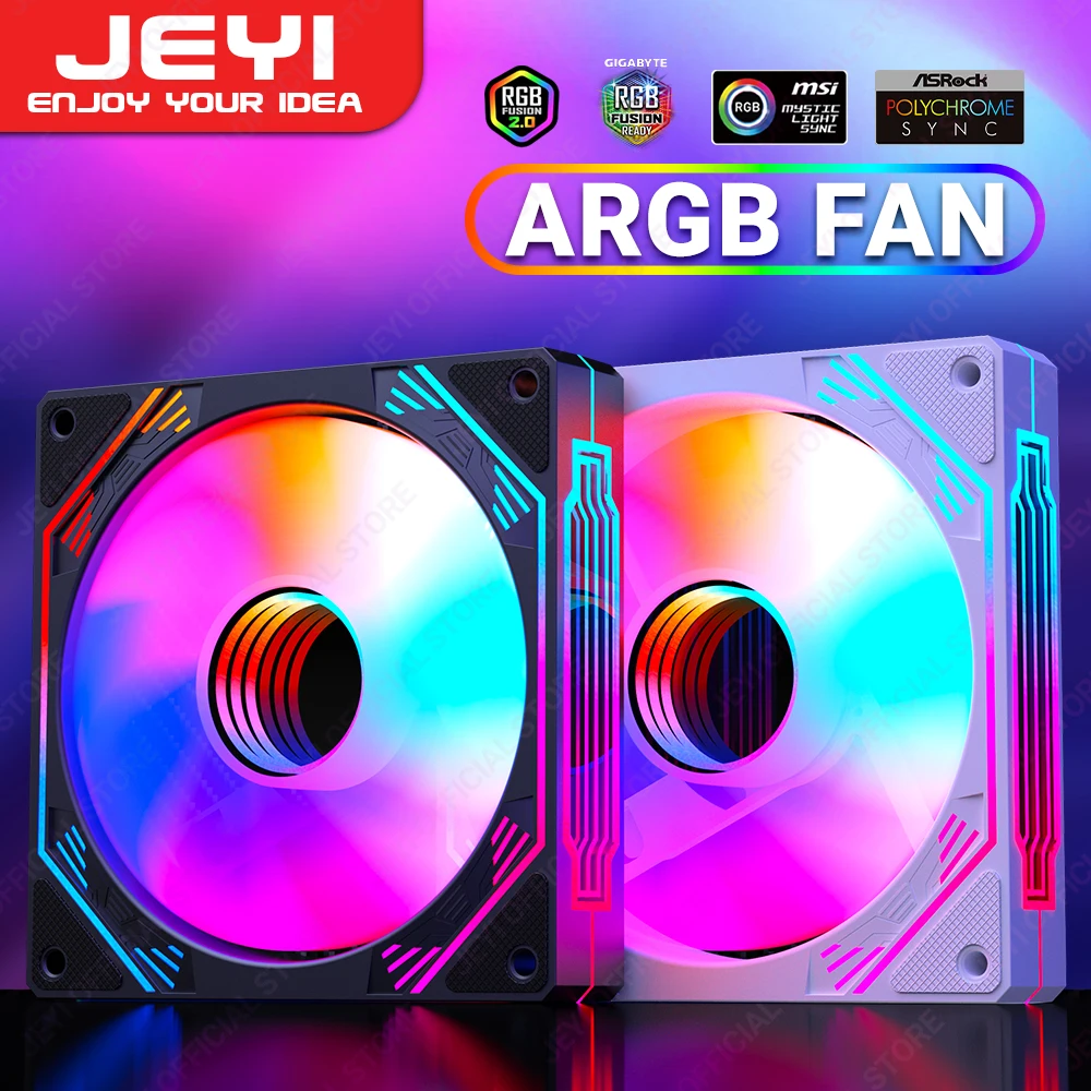 JEYI-ARGB-Fan-120mm-PC-Cooling-Fans-Computer-Fan-Ultra-Silent-Heatsink ...