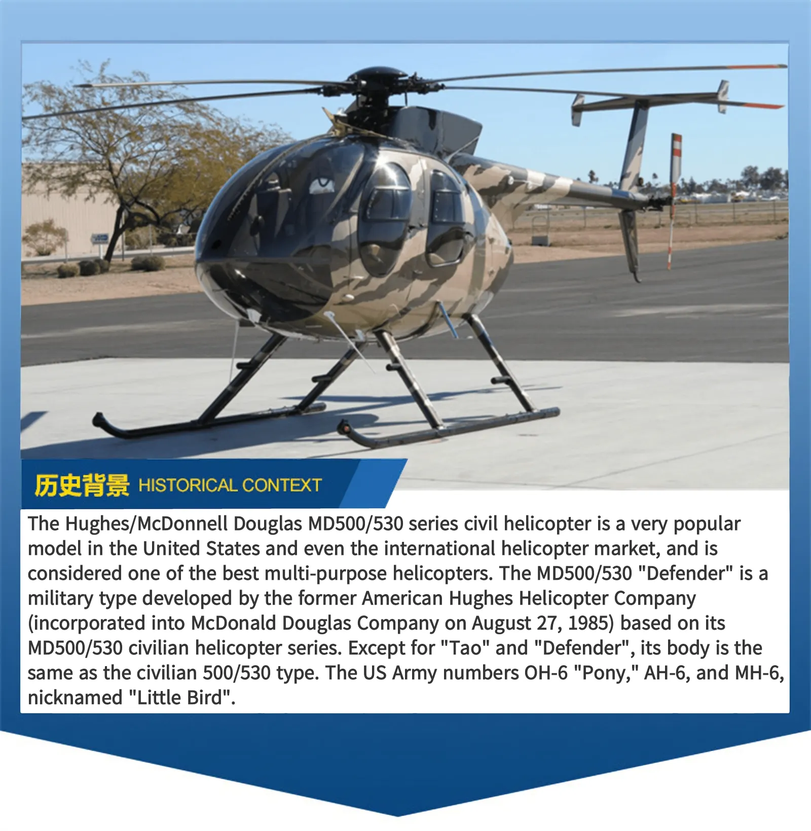 FLISHRC Roban MD-500E MD500 G-Jive 500 Size Helicopter Scale Five Rotor ...