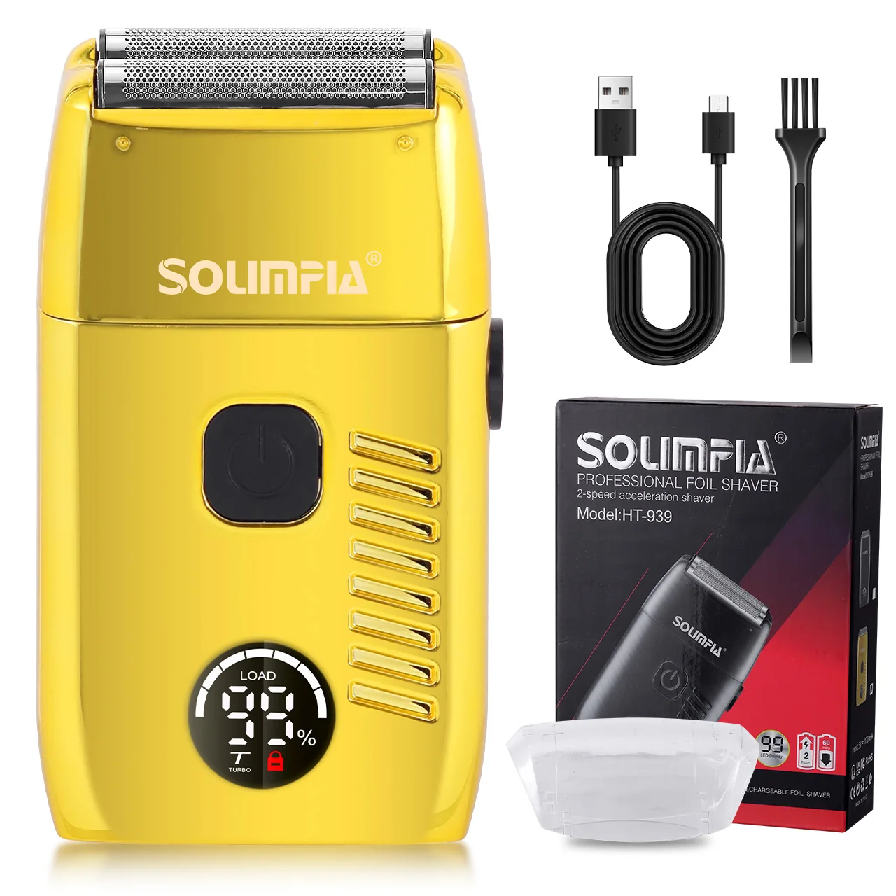 Solimpia Hair Shaver Double Blades Shaver Electric Shaver Razor Men's ...