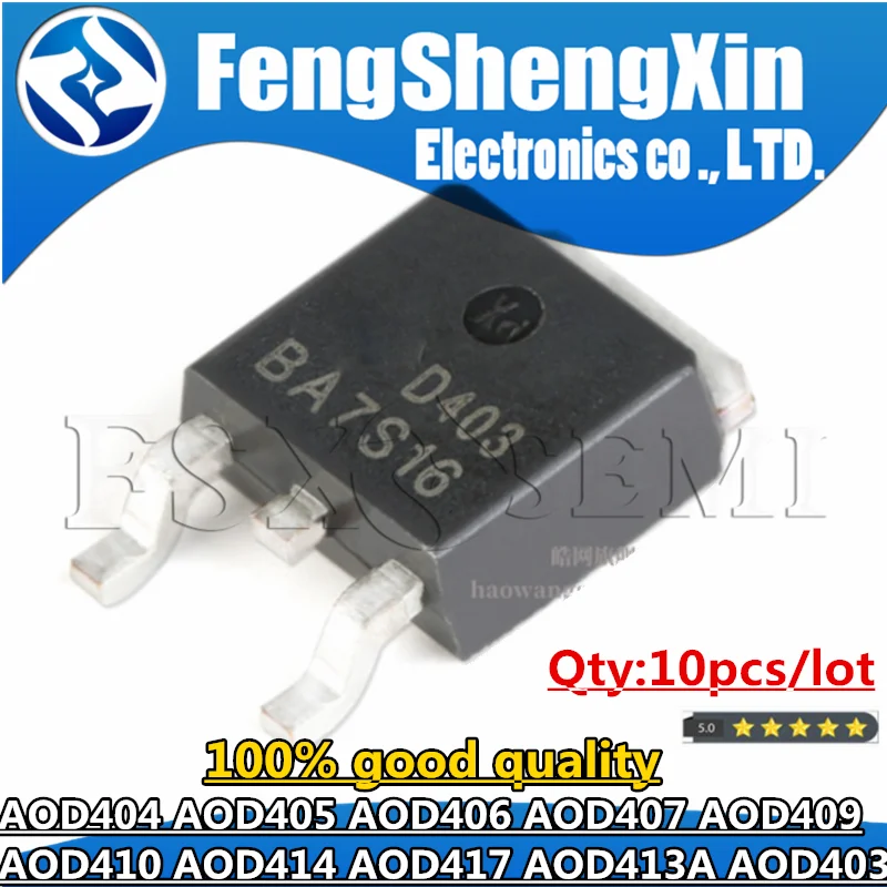 10pcs-AOD403-AOD404-AOD405-AOD406-AOD407-AOD409-AOD410-AOD413A-AOD414 ...