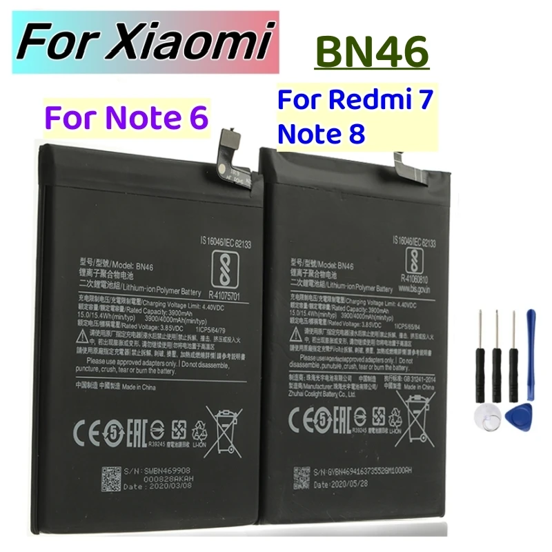 Bateria-de-substitui-o-para-Xiaomi-Redmi-Note-8-BN46-Nota-8T-Redmi-7 ...