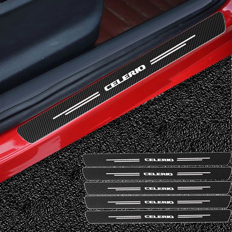 60X7CM-Auto-Door-Sill-Protection-Tape-Carbon-Fiber-Protector-Strip ...