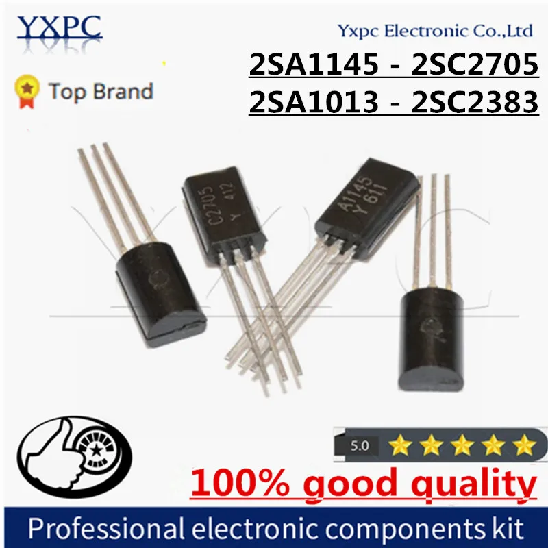 TO-92L-2SA1145-2SC2705-TO-92-25-Pares-A1013-25pcs-A1013-2SC2383-2SC2383 ...