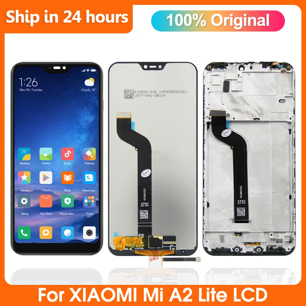 5.84" Original Lcd For Xiaomi Mi A2 Lite LCD Display Touch Screen ...