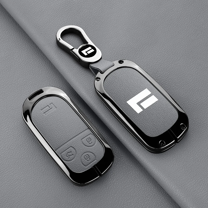 Zinc Alloy Leather Car Key Cover BAIC Polestones ROX 01 Jishi 01 Key ...