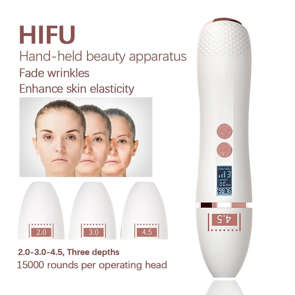 New 7D Mini Hifu Ultrasonic Face Lifting Massager Wrinkle Removal Anti ...