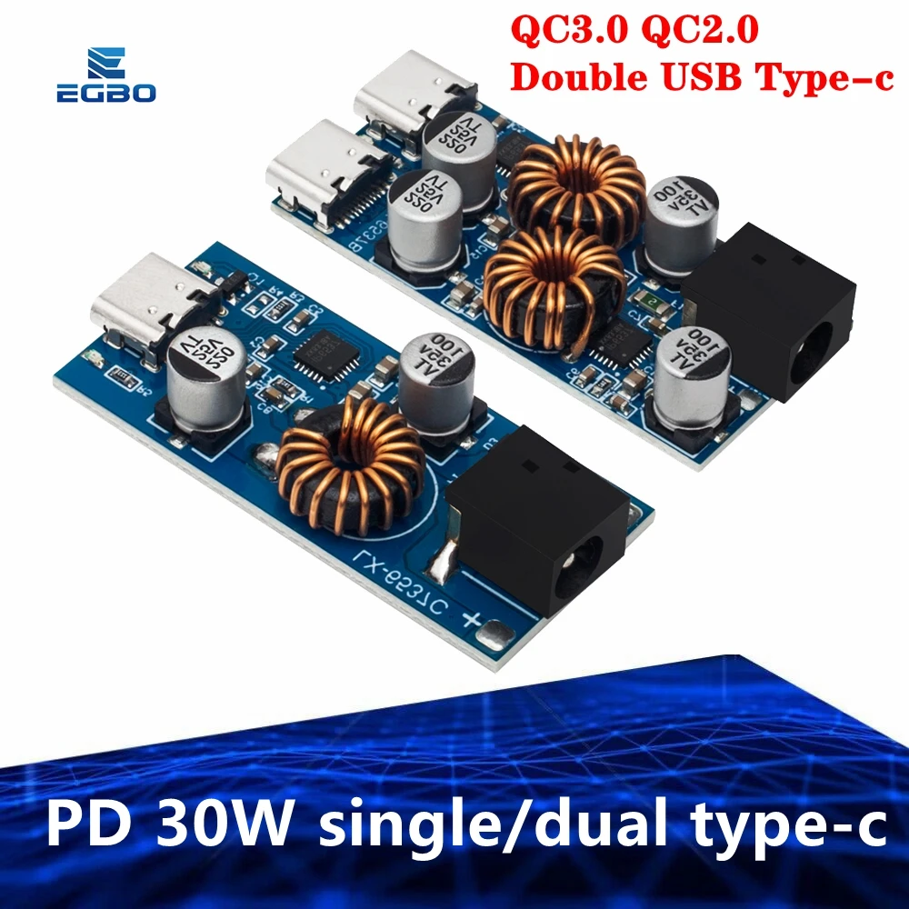 QC3-0-QC2-0-Double-USB-Type-C-Mobile-Phone-Quick-Charge-Adapter-DC7-1V ...