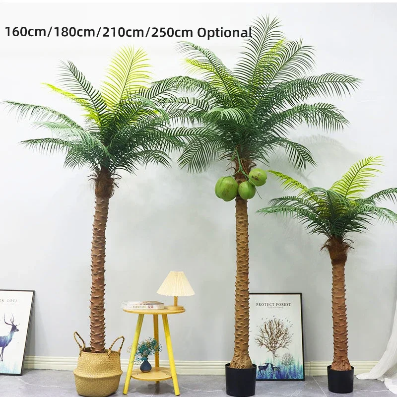 Artificial-Coconut-Tree-Potted-Fake-Palm-Tree-Simulation-Plant-Indoor ...