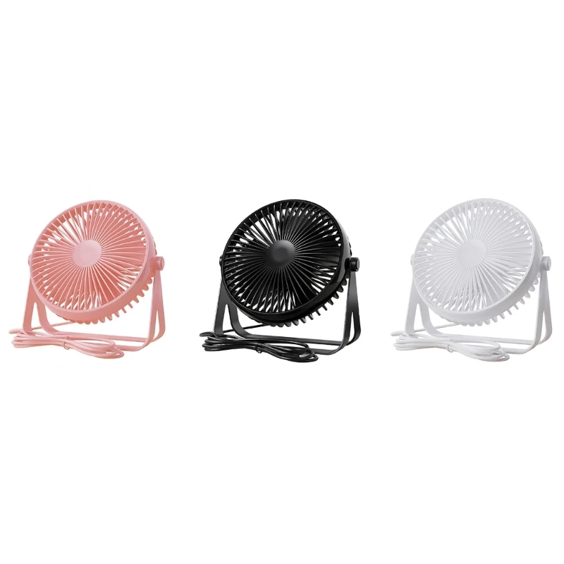 USB-Desk-Fan-Strong-Airflows-Quiet-Operation-Three-Speed-Wind-Small-Fan ...