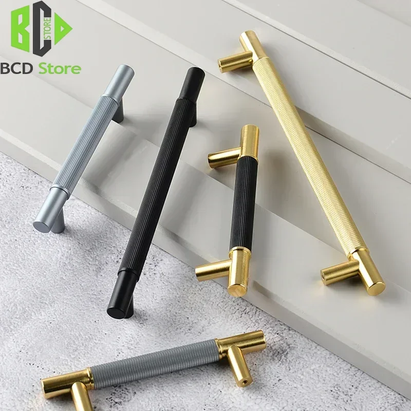 BCD Striped Cabinet Pulls Modern Furniture Handles For Drawers And ...